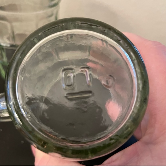 Vintage | Dining | Vintage Light Green Glass Barrel Shaped Mugs | Poshmark